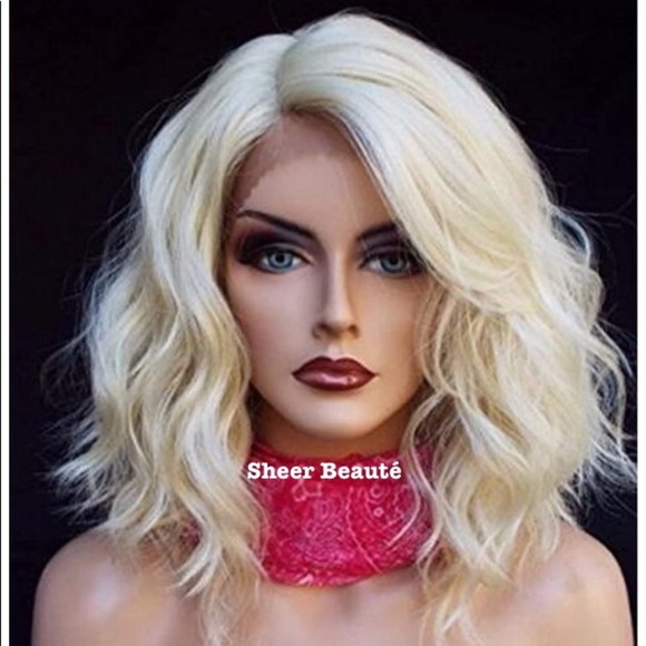 Hair | Sheer Beaut Platinum Blonde Wavy Lace Front Wig | Poshmark